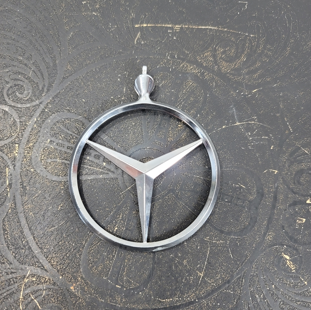 Vintage Mercedes Benz Hood Ornament Emblem Star Logo - Gem